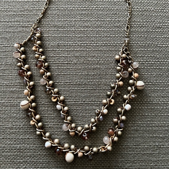 Jewelry | Muted Gold Color Metal Necklace 18 Inches Adjustable With ...
